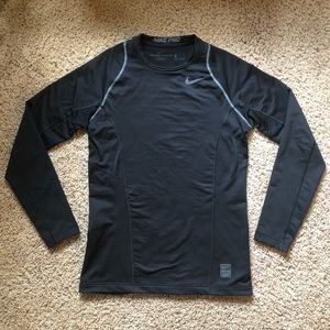 Nike | Shirts | Nike Pro Hyperwarm Fitted Small Washed | Poshmark